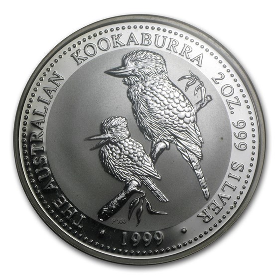 1999 Australia 2 Oz Silver Kookaburra BU - APMEX®