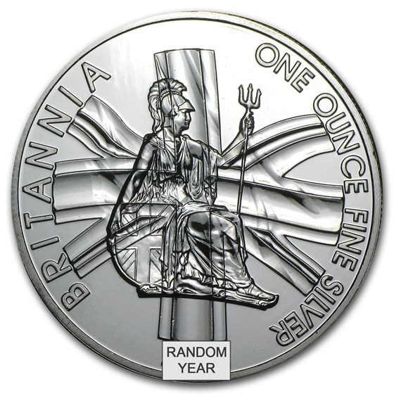1 Oz Silver Britannia BU (Abrasions, Random Year) - APMEX®