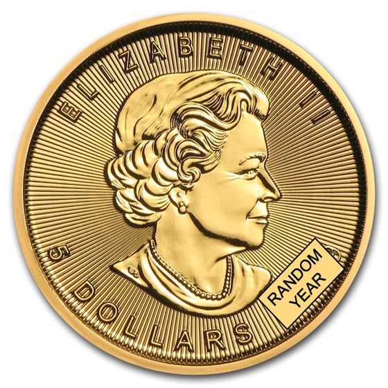 Canada 1/10 Oz Gold Maple Leaf (Random Year) - APMEX®